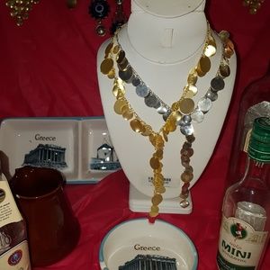 sparta greece | Jewelry | Choker Necklace Drop Disc Chain Goldsilver ...